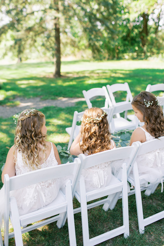 Outdoor Ceremony Space - Hidden Vineyard Wedding Barn