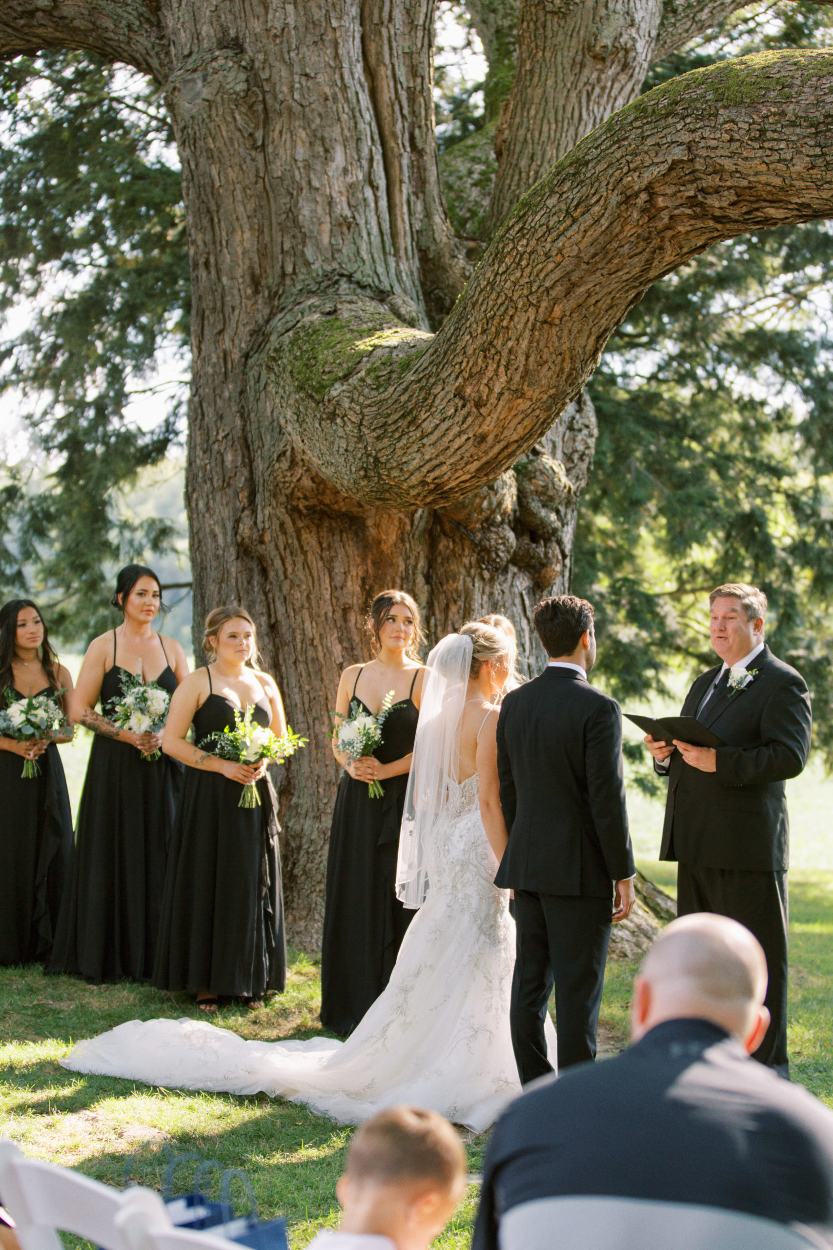 Outdoor Ceremony Space - Hidden Vineyard Wedding Barn