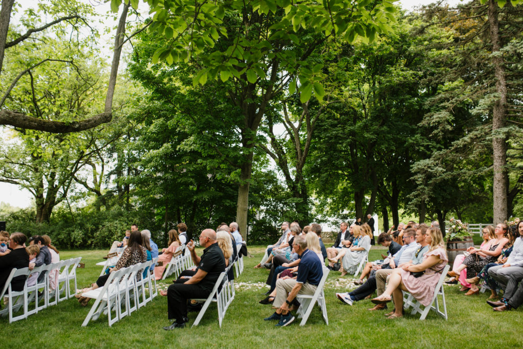 Outdoor Ceremony Space - Hidden Vineyard Wedding Barn